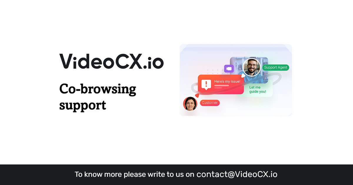 Co-browsing feature demo - Enterprise Video Platform | VideoCX.io